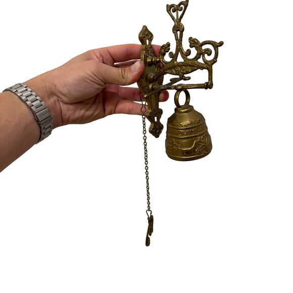 Unbranded | Accents | Vintage Brass Bell Latin Inscription Vocem Meam A ...